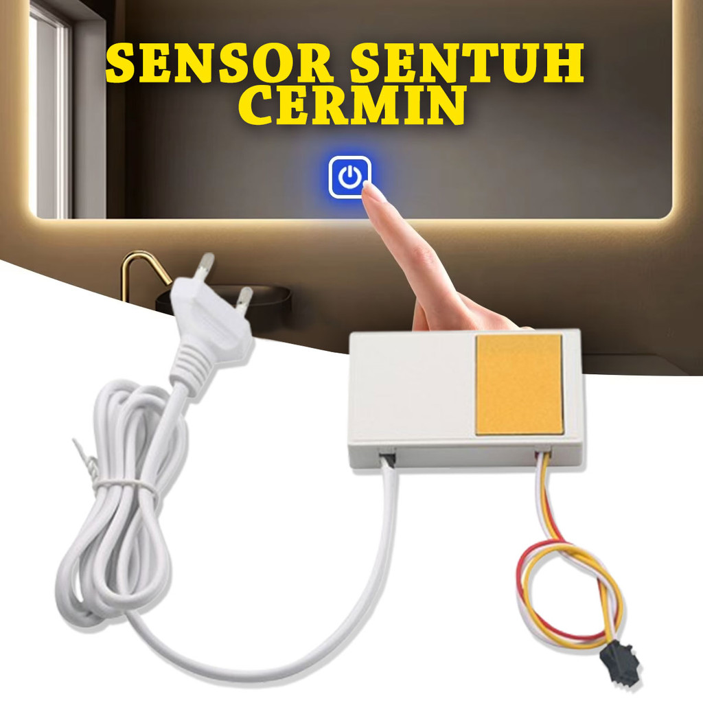Jual Sensor Sentuh Cermin Kamar Mandi 12V 1A Touch Sensor untuk Lampu ...
