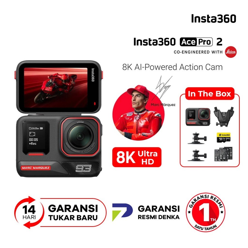 Jual Insta 360 Cam Ace Pro 2 MM93 Edition Action Camera 8K AI Powered ...