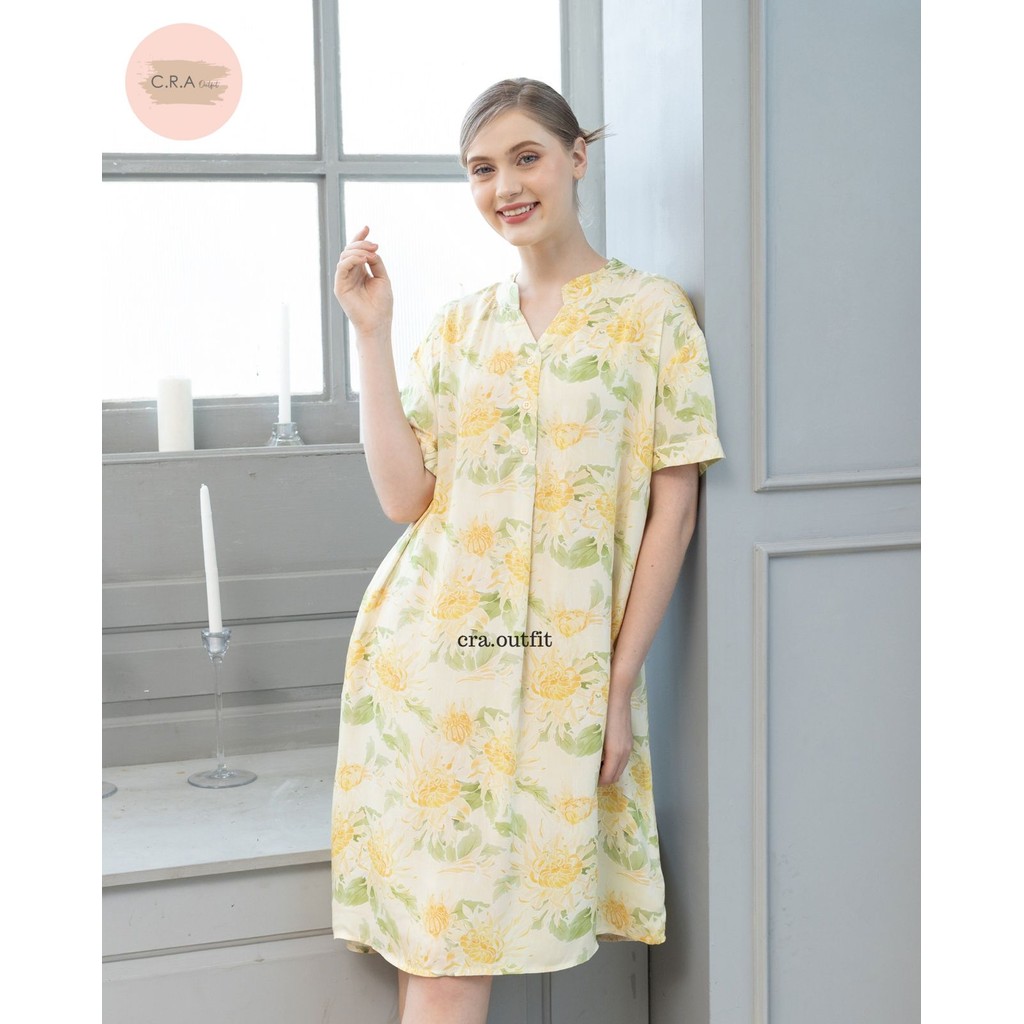 Jual CRA OUTFIT - Dress Daster Rayon Premium Kekinian Busui Friendly ...