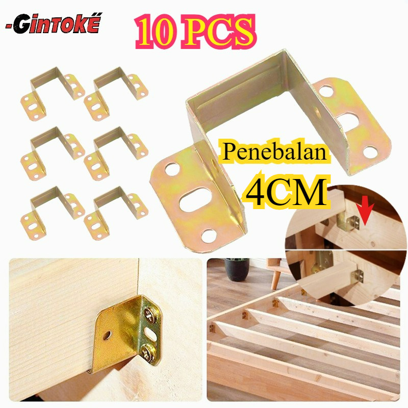 Jual 10pcs Tempat Tidur Bracket Bed Beam Support Bracket Tempat Plat ...