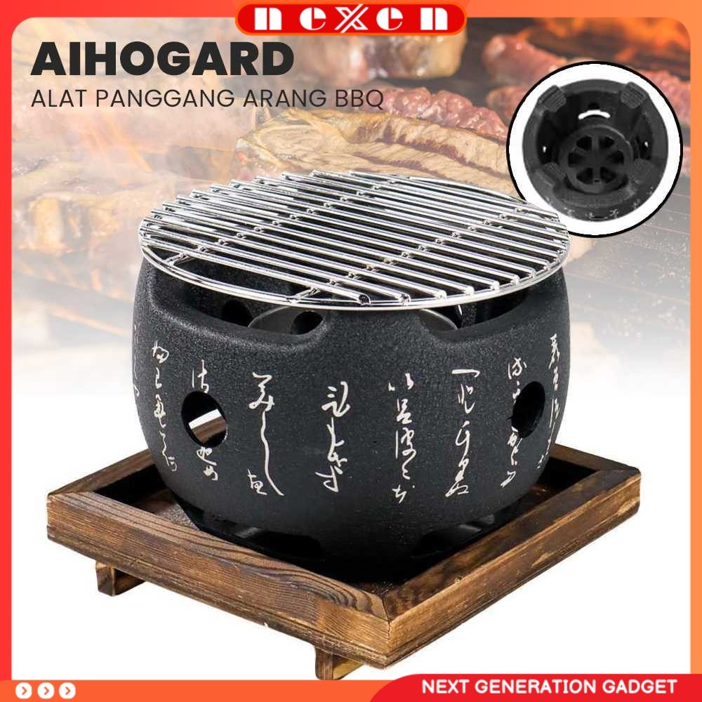Jual Hibachi grill Alat Panggang Arang BBQ Japanese Grill Stove 15x15cm ...