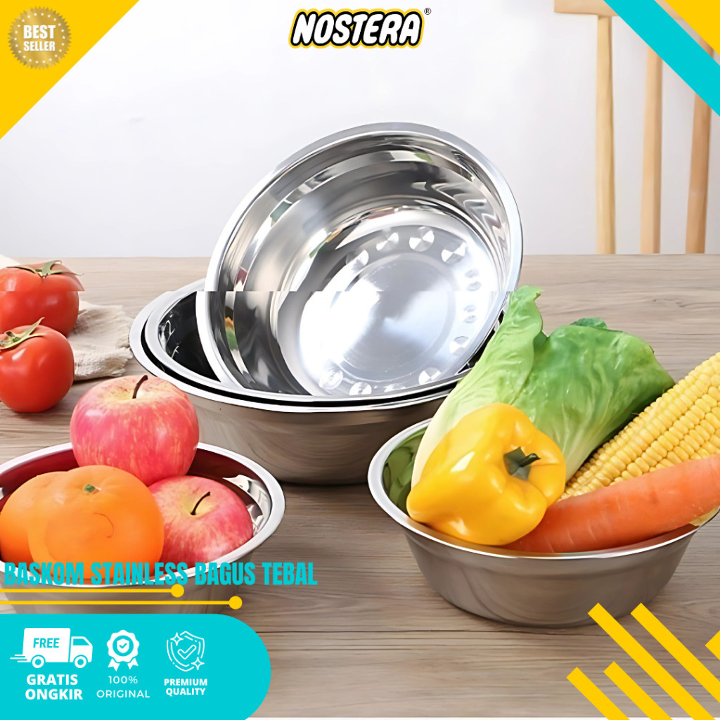 Jual NOSTERA Kitchen - BASKOM Stainless Bagus Tebal/BASKOM BMW/BASKOM ...
