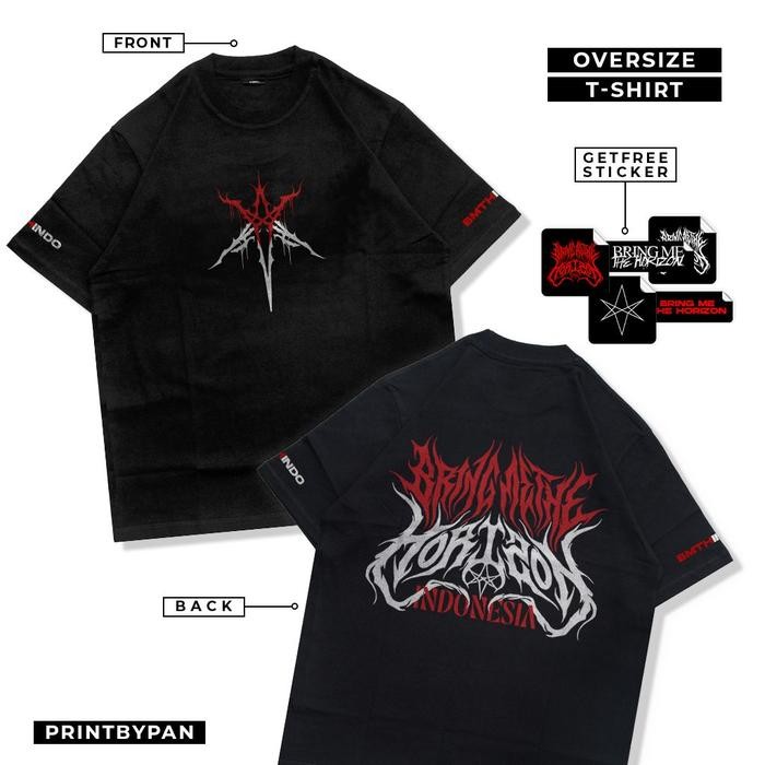 Jual (COD) T-Shirt Merchandise BMTH Bring Me The Horizon Indonesia Indo ...