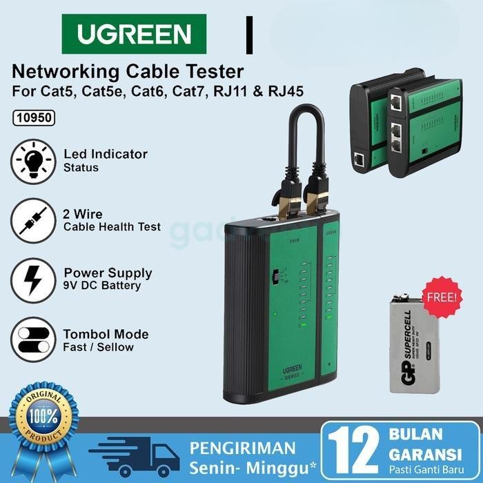 Jual UGREEN LAN TESTER CABLE TESTER Alat Penguji Kabel Modem Internet ...