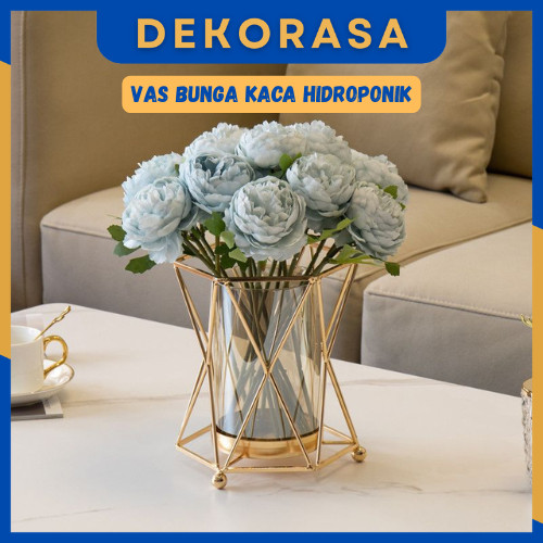 Jual DEKORASA (Garansi 1 Tahun) Vas Bunga Kaca Hidroponik Glass Vase ...