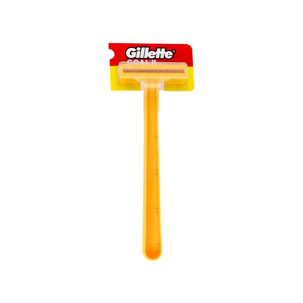 Jual GILLETTE RAZOR GOAL II YELLOW SINGLE | Shopee Indonesia