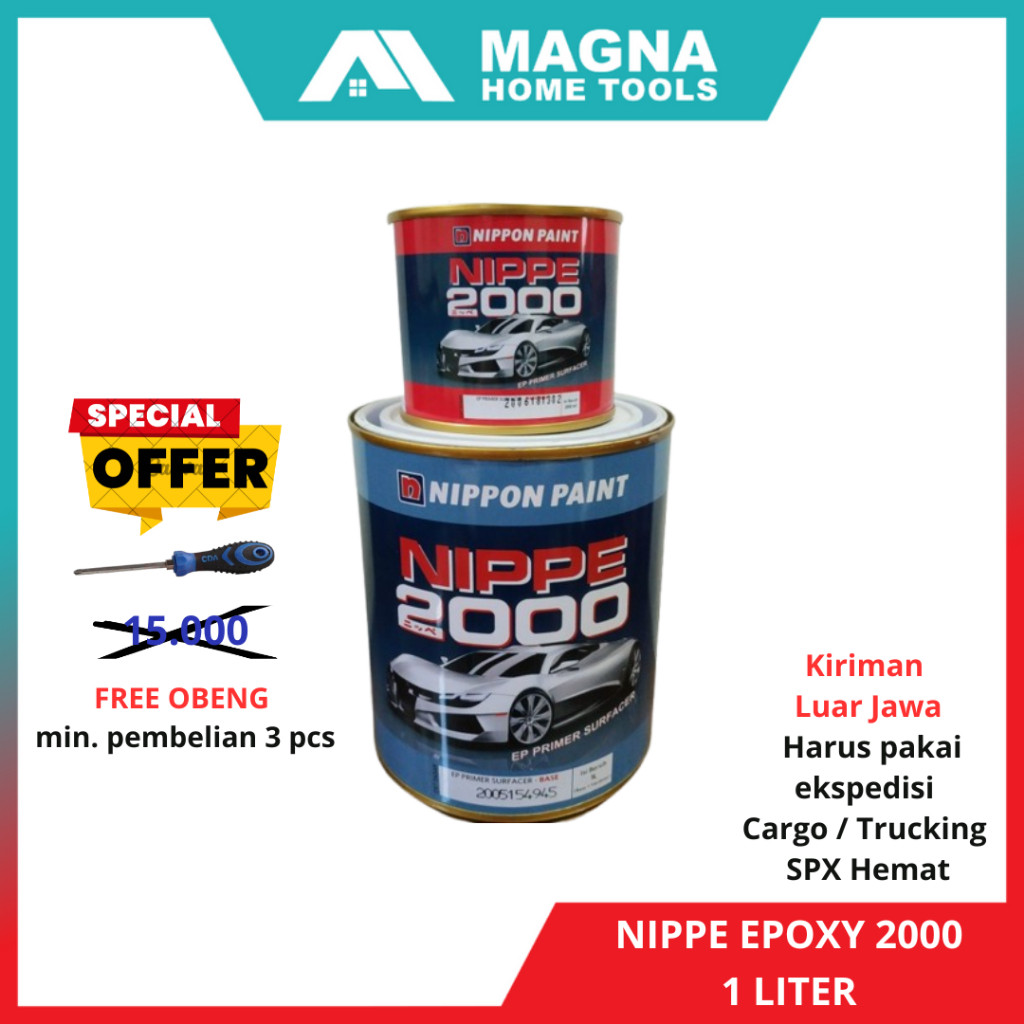 Jual NIPPON PAINT EPOXY NIPPE 2000 CAT DASAR ABU PRIMER SURFACE ...