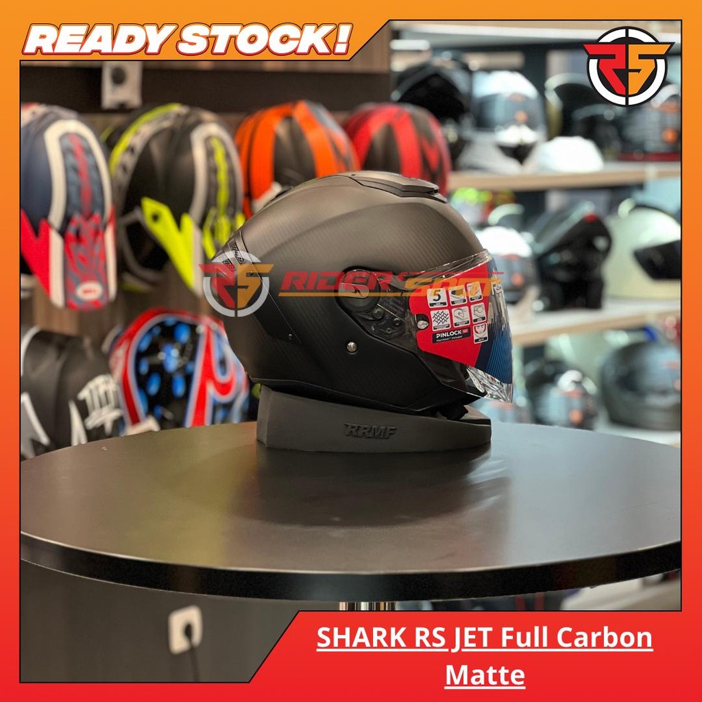 Jual Helm Motor SHARK RS JET Full Carbon Matte Half face Helmet ...