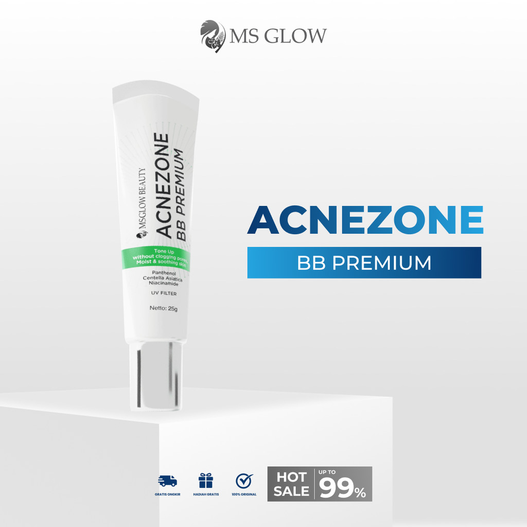 Jual MS GLOW ACNE ZONE BB PREMIUM PENCERAH WAJAH | Shopee Indonesia