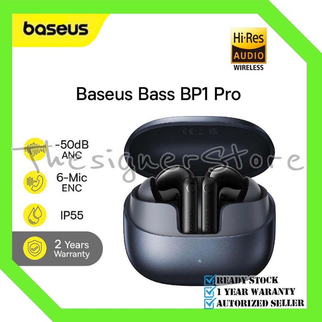 Jual TWS Baseus BP1 Pro Adaptive ANC Hi-Res LDAC -50dB 6 Mic ENC with ...