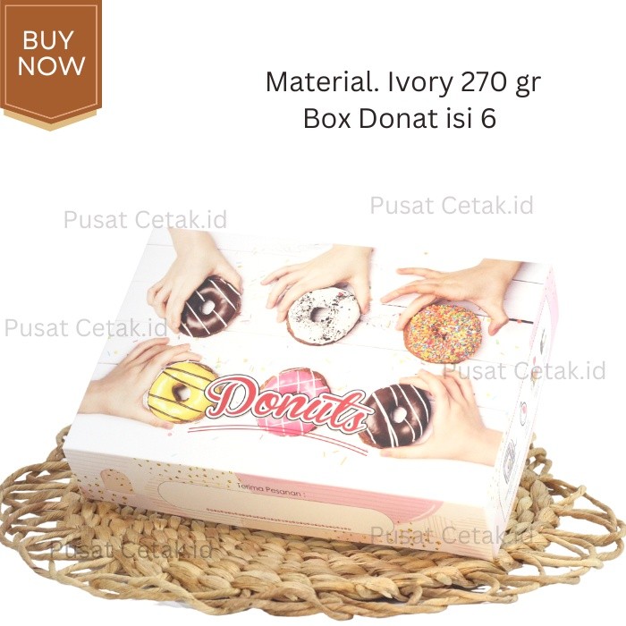 Jual Kotak Donat | Dus Donat | Kemasan Donat | Box Donut | 27 x 18,5 x ...