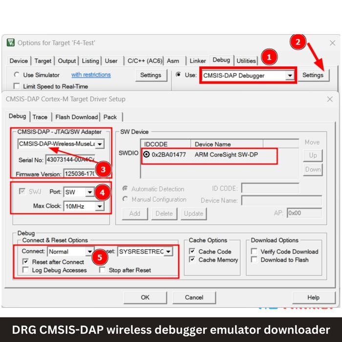Jual Makerbase DRG WL DAPLINK CMSIS-DAP Wireless Debug Probe Debugger Emulator Downloader ...
