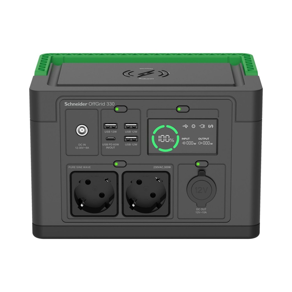 Jual APC PPS330-GR Schneider OffGrid Portable Power Station 300W/332Wh ...