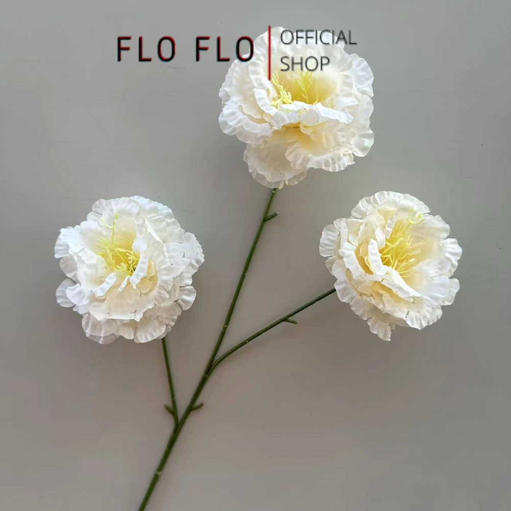 Jual FLO FLO - C09 RONG 65cm Artificial Bunga Mawar 3 Cabang 3 Kuntum ...
