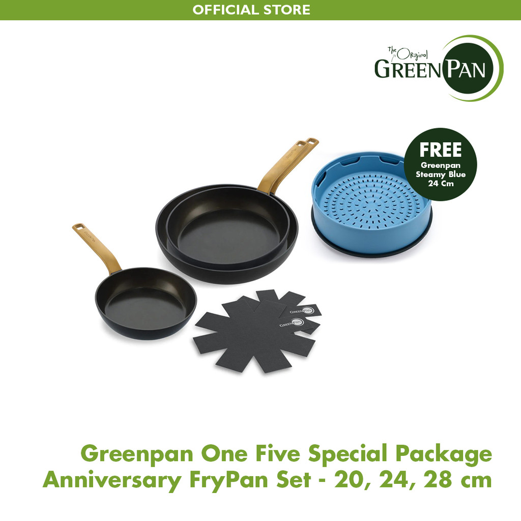 Jual GreenPan One Five Special Package Anniversary FryPan Set - FREE ...
