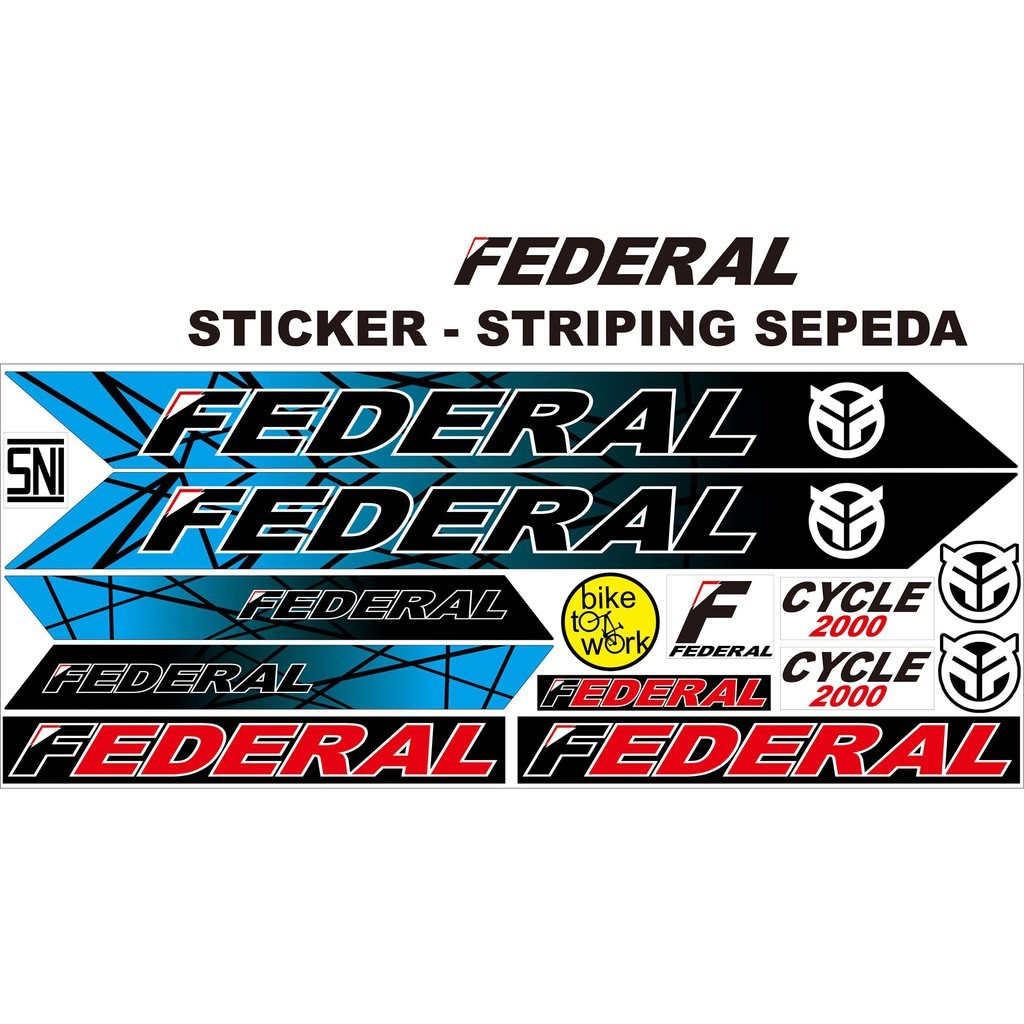 Jual VARIASI STRIPING SEPEDA STICKER DECAL SEPEDA FEDERAL | Shopee ...