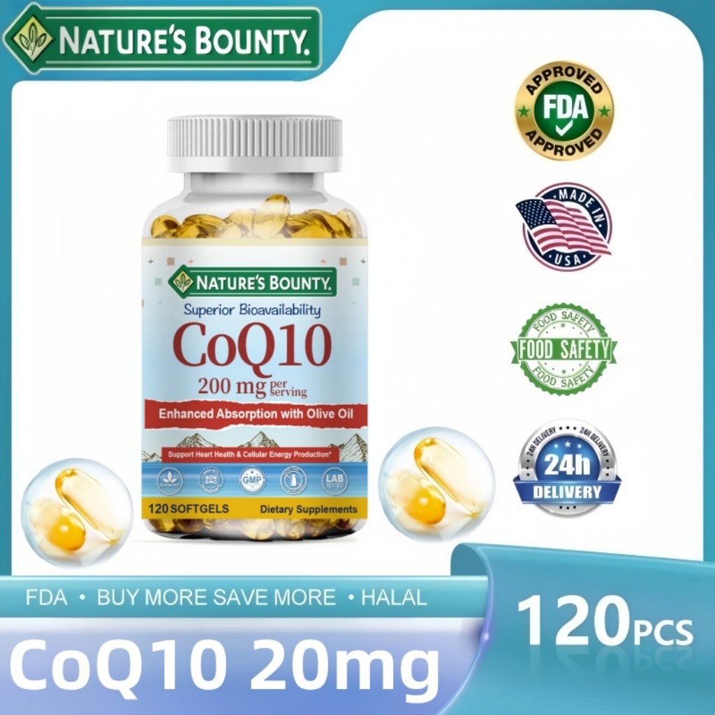 Jual CoQ10 200 mg, Suplemen Koenzim Q10 dengan Minyak Zaitun Extra ...