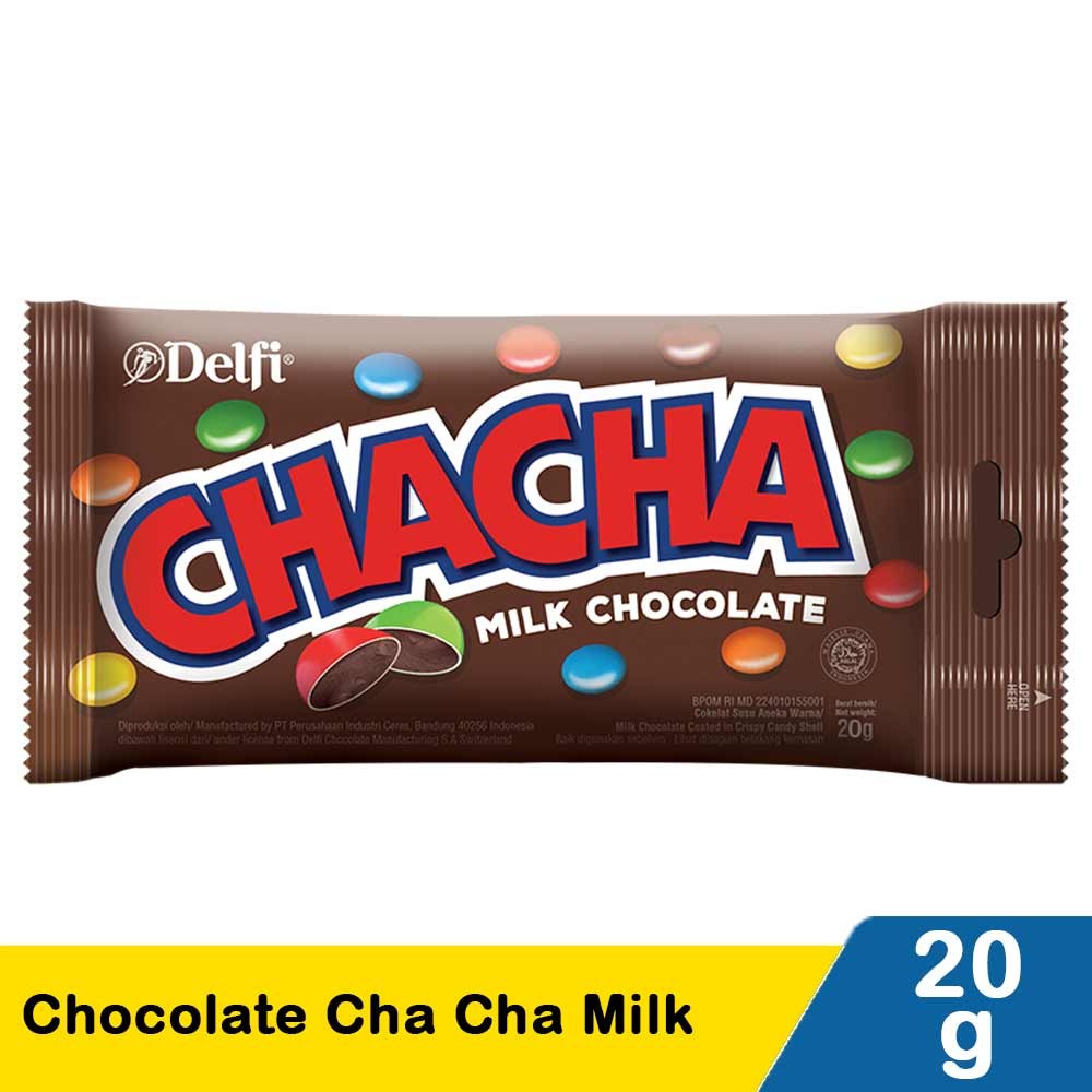Jual DELFI CHOCOLATE CHA CHA MILK 20g | Shopee Indonesia