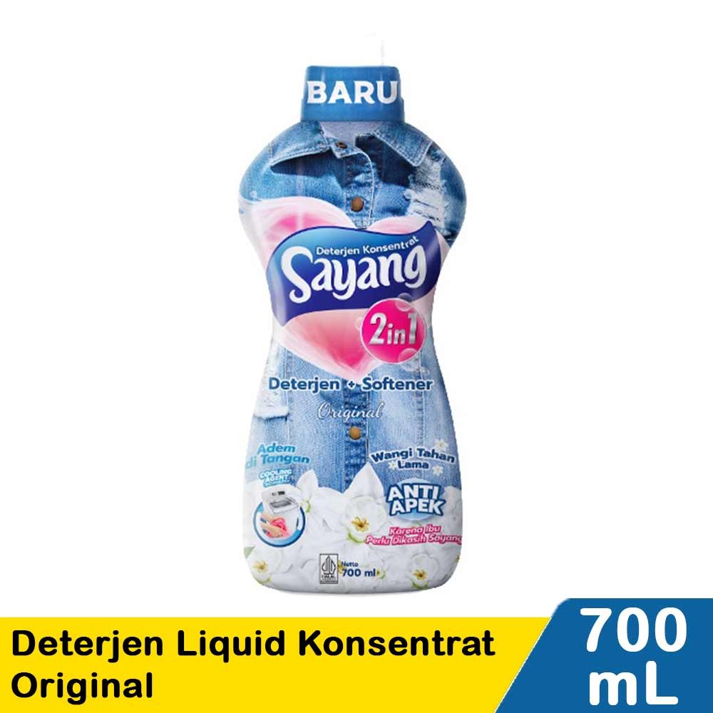Jual SAYANG DETERJEN LIQUID KONSENTRAT ORIGINAL 700mL | Shopee Indonesia