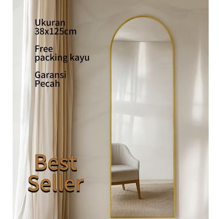 Jual CERMIN OVAL FULLBODY UKURAN 38x125cm-CERMIN HIAS MINIMALIS ...