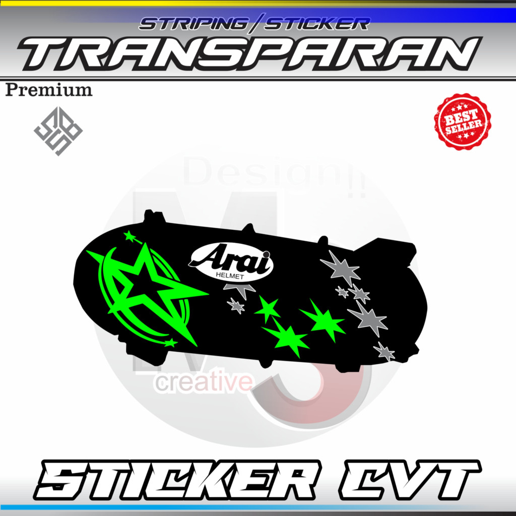 Jual STIKER CVT BAK ALL VARIO BINTANG STAR STICKER BENING Y2 / STIKER ...