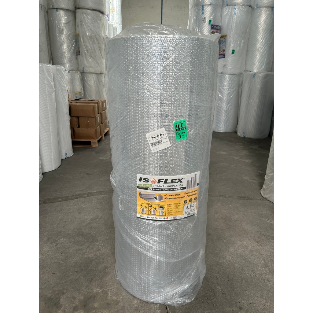 Jual Isoflex AF4 Bubble foil Alumunium 4mm Peredam Panas Atap Bangunan ...