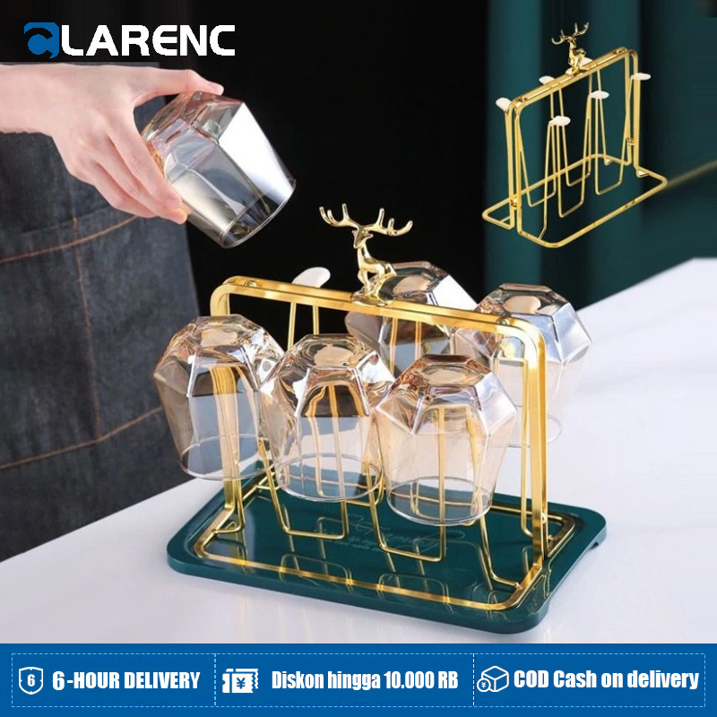 Jual Gantung Rak Cangkir Stainless Steel Minimalis Rak Gelas Cup holder ...