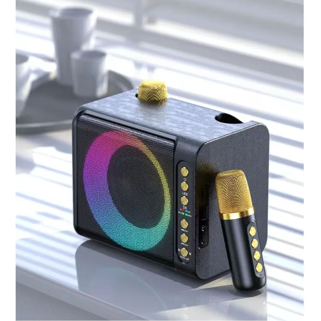 Jual SERBA COD NEWW Speaker Square Fleco F-203/K-203M Bluetooth Karaoke ...