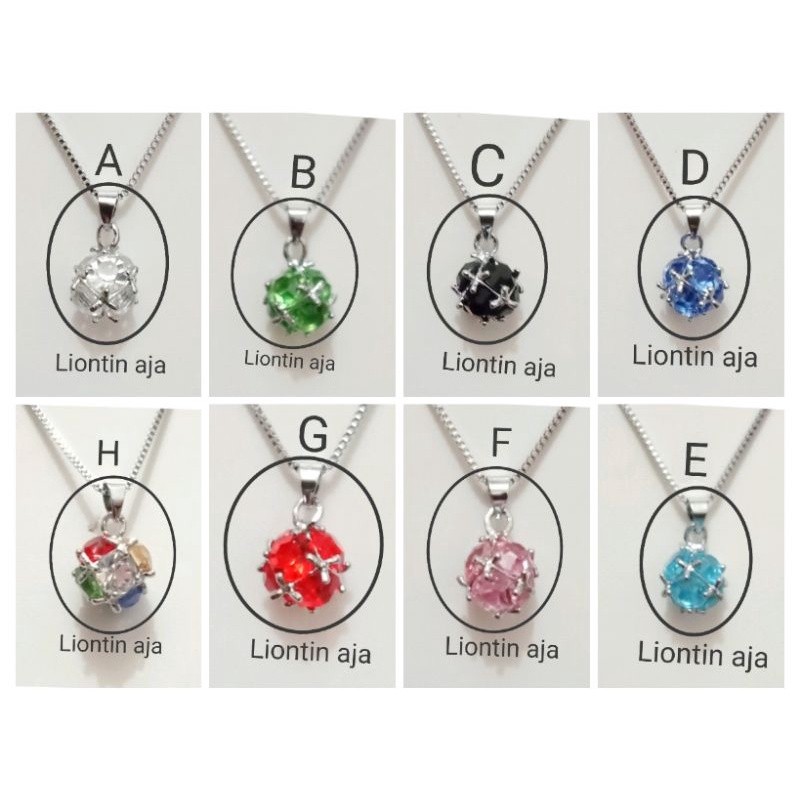 Jual Liontin kalung wanita elegan dengan lapisan rhodium model NC13 ...