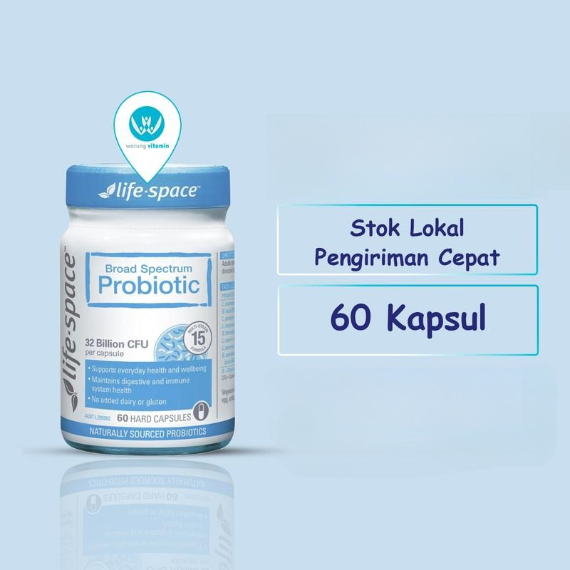Jual Life-Space Probiotic 60 Kapsul | Broad Spectrum 32 Billion CFU ...