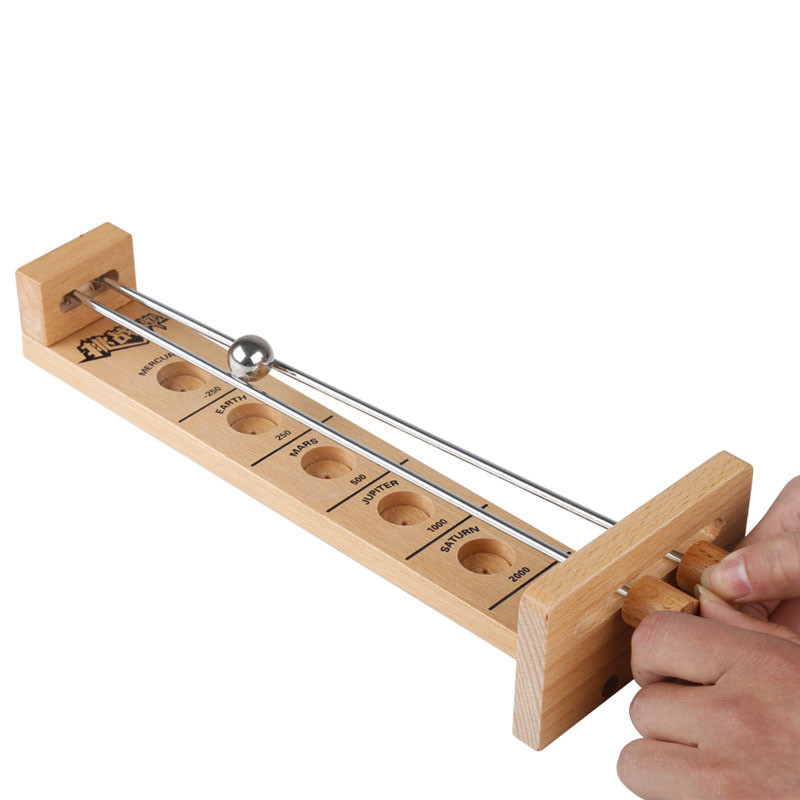 Jual Kids Wooden Shoot The Moon Roll Ball Puzzle Games Adults Classic ...