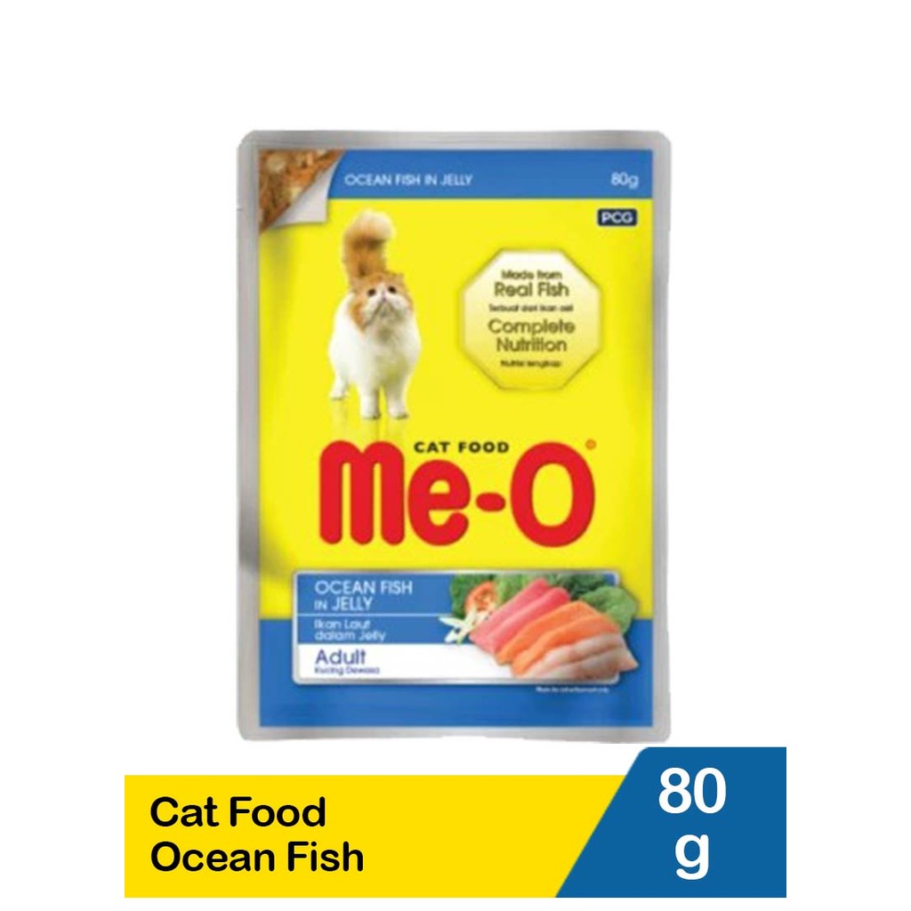 Jual ME-O CAT FOOD OCEAN FISH 80g | Shopee Indonesia