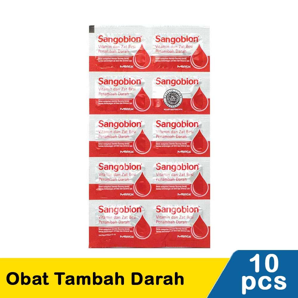 Jual SANGOBION OBAT TAMBAH DARAH (10'S) | Shopee Indonesia