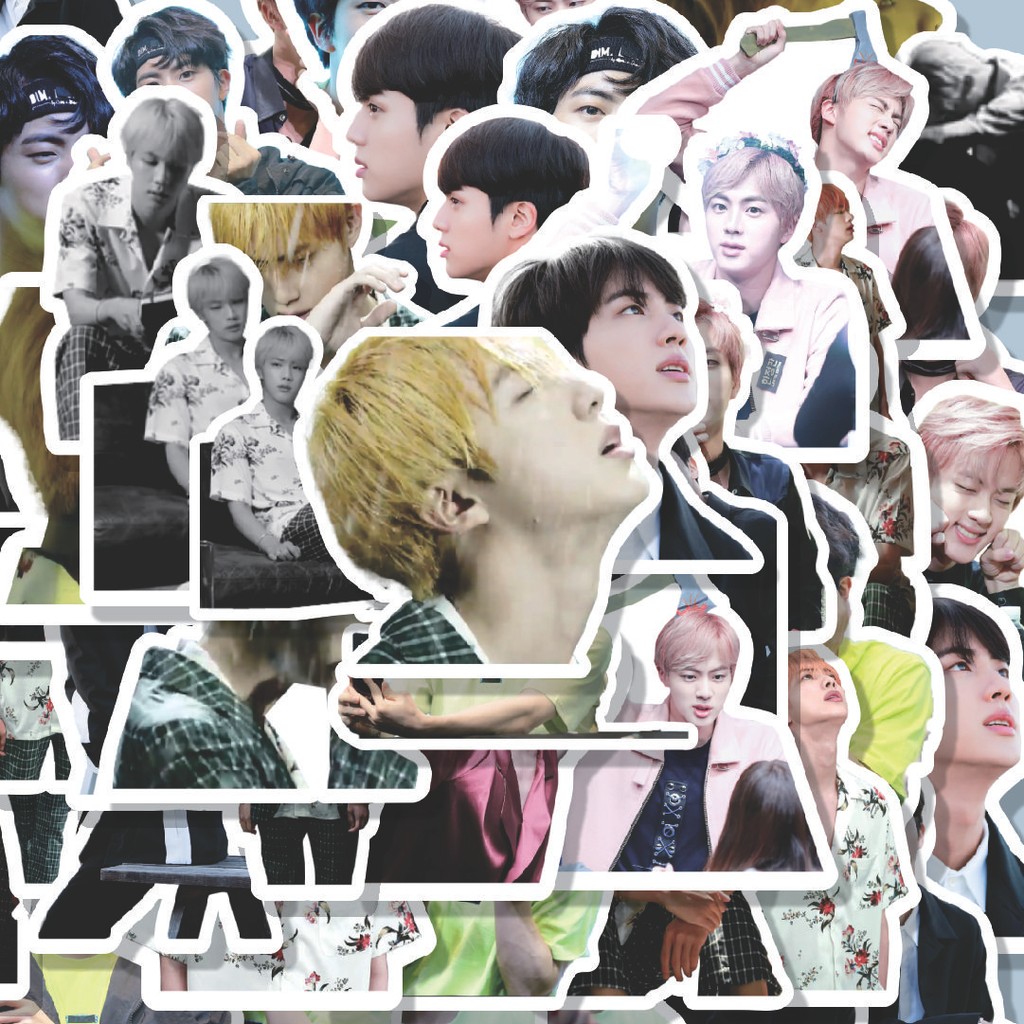 Jual 100PCS Lucu Seok Jin Series 06 Stiker Aesthetic Stiker Anti Air ...