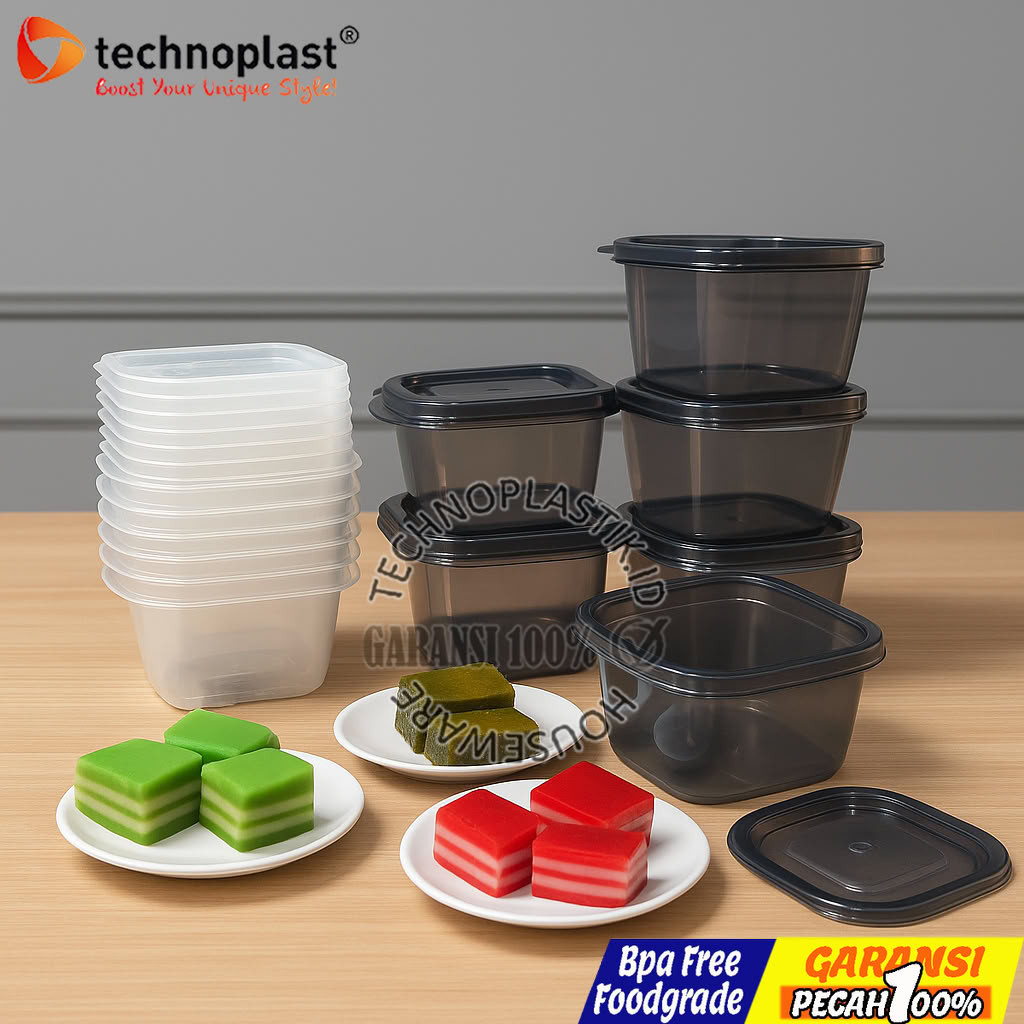 Jual TECHNOPLAST Azumi Monochrome 400 ml (Set 6) – Sealware Serbaguna ...