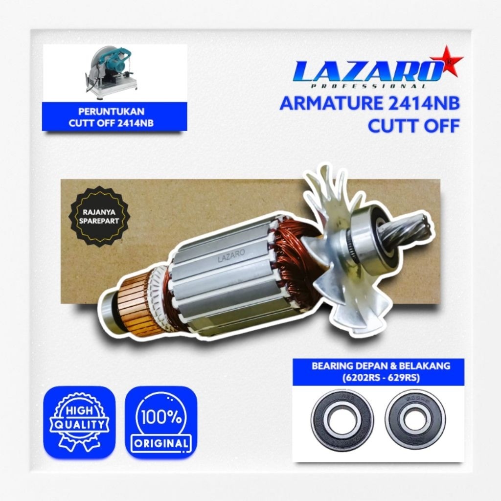 Jual Armature Cut Off MAKITA 2414NB LAZARO Armature Angker Catting ...