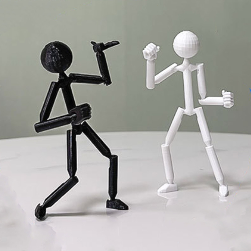 Jual Multi-Jointed Multi Joint Stickman Toy 3D Printing Movable 3D ...