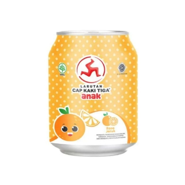 Jual LARUTAN KAKI TIGA ANAK JERUK CAN 238 ML | Shopee Indonesia