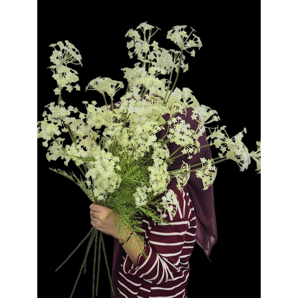Jual Bunga Romantic Flower Decoration Artificial Faux Ammi Majus for ...