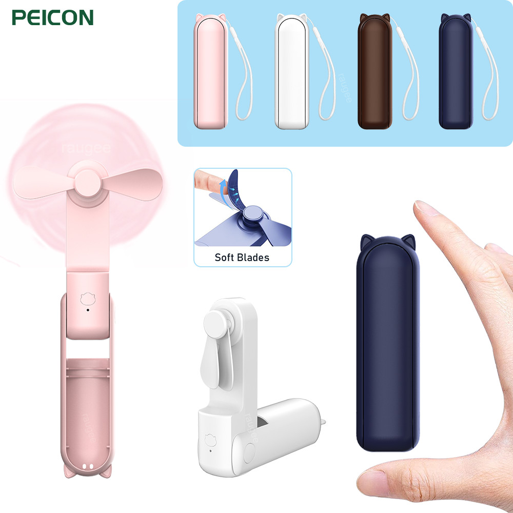 Jual Portable Fan Super Mini Handheld Fan USB Rechargeable Fan Foldable ...