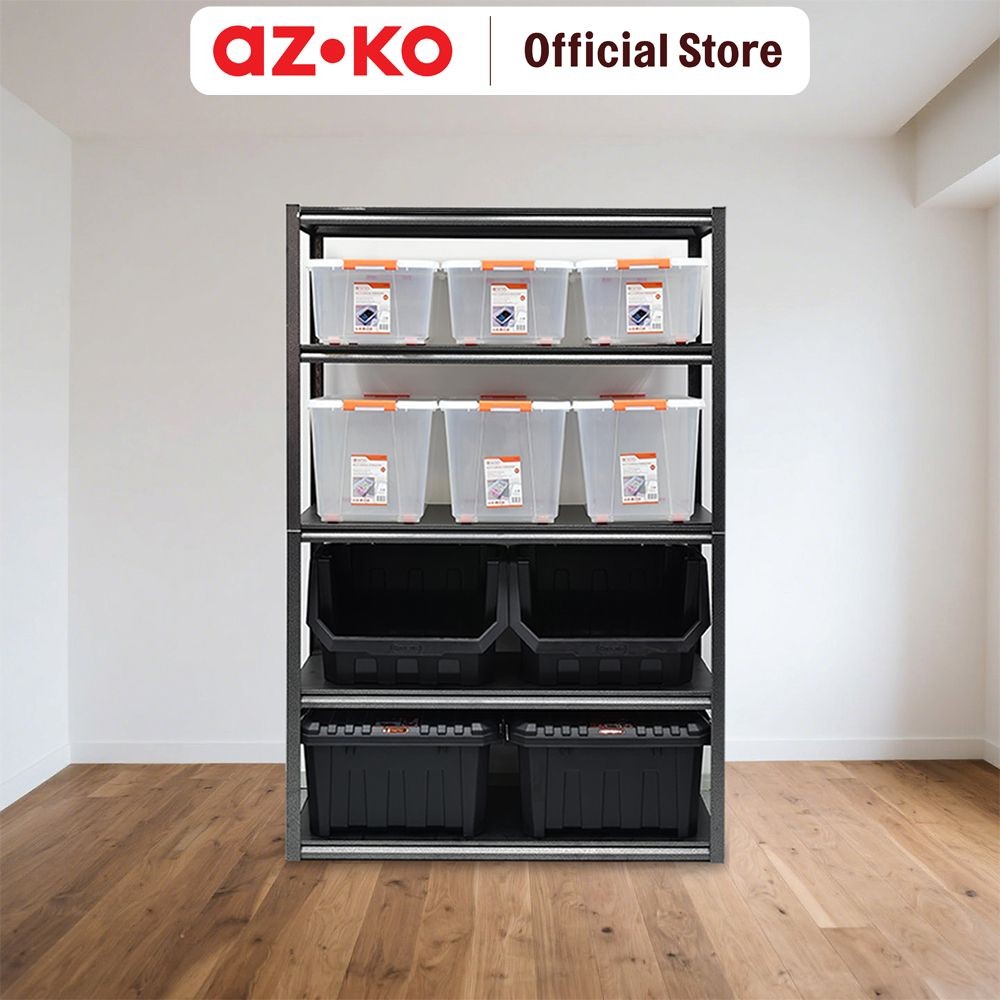 Jual AZKO Krisbow Rak Besi 5 Tingkat - Abu-Abu Storage Rack Metal ...