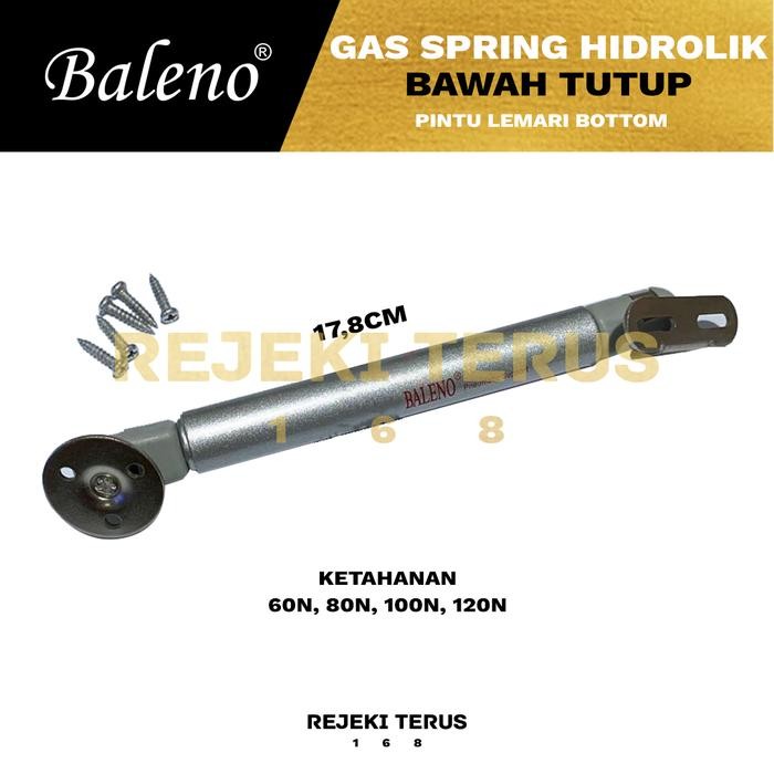 Jual Hidrolik Gas Spring Bawah TERTUTUP Pintu Lemari Bottom 60 80 100 ...