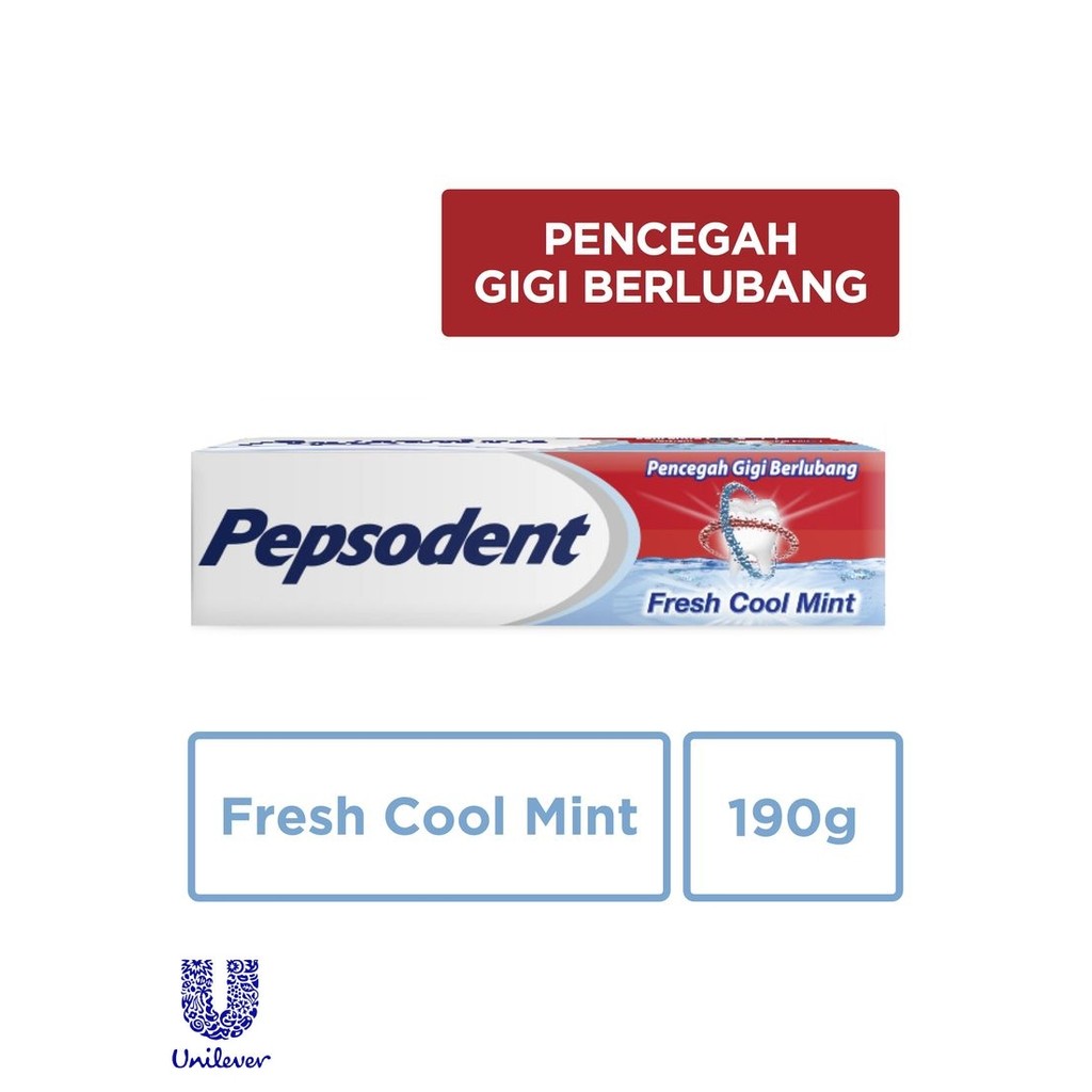 Jual PEPSODENT PASTA GIGI FRESH COOL MINT 190g | Shopee Indonesia