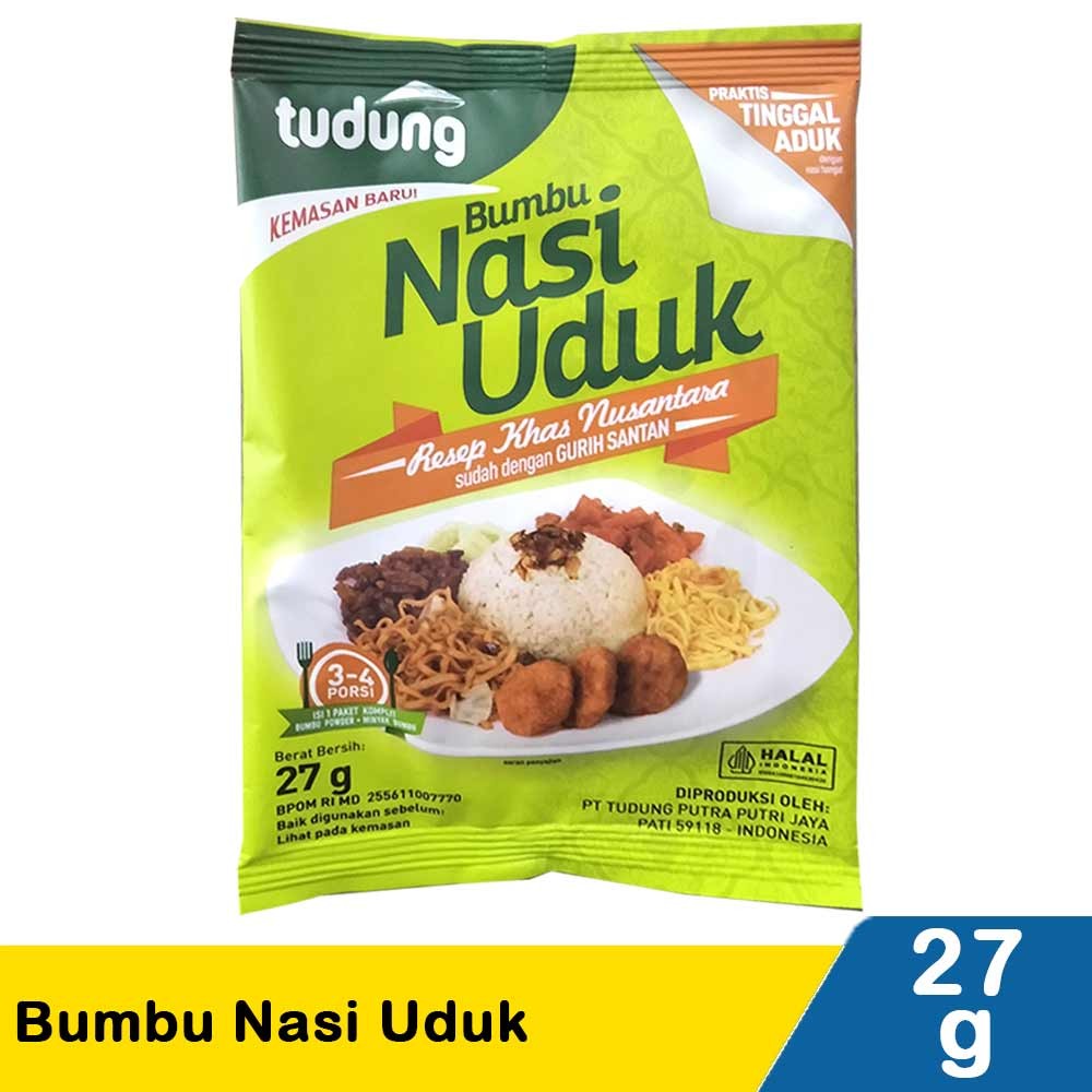 Jual TUDUNG BUMBU NASI UDUK 27g | Shopee Indonesia