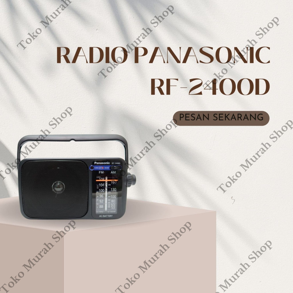 Jual Radio Portabel Panasonic FM/AM RF-2400D Radio AC/DC Listrik ...