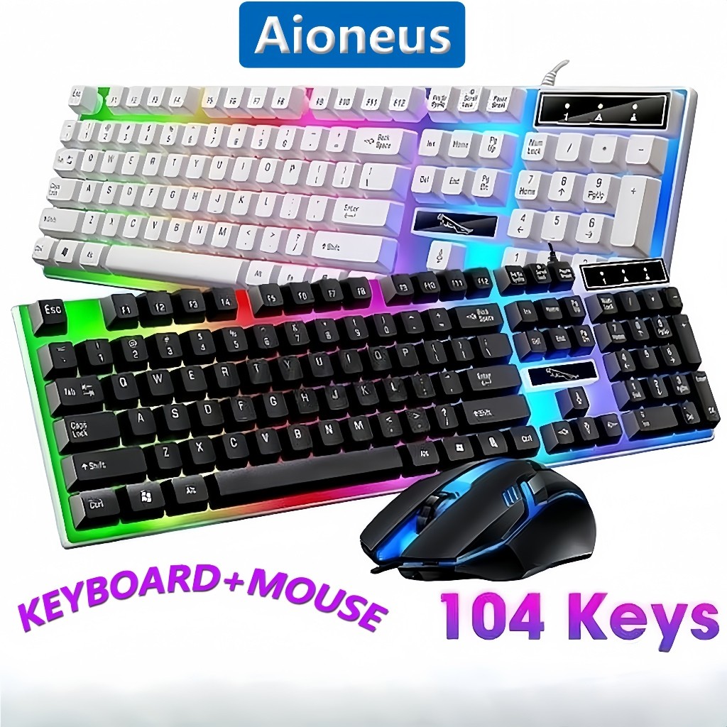 Jual Keyboard Gaming and Mouse Mechanical RGB led/Set Mouse Dan Keycaps ...