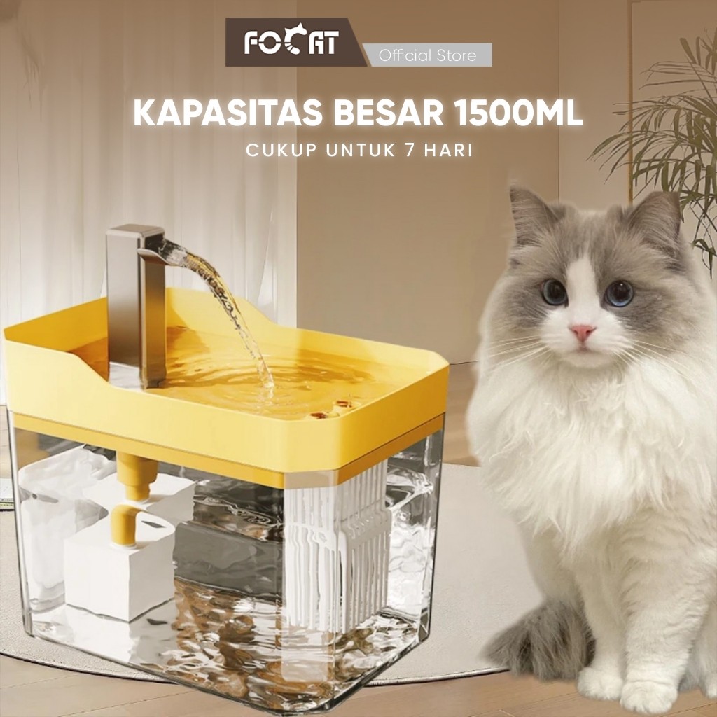 Jual [SPECIAL] FOCAT Tempat Minum Otomatis / Keran Air Otomatis Kucing ...