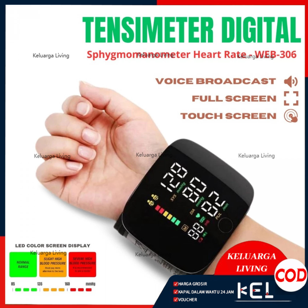 Jual Tensimeter Digital Tensimeter Alat Ukur Tekanan Darah With Alat ...