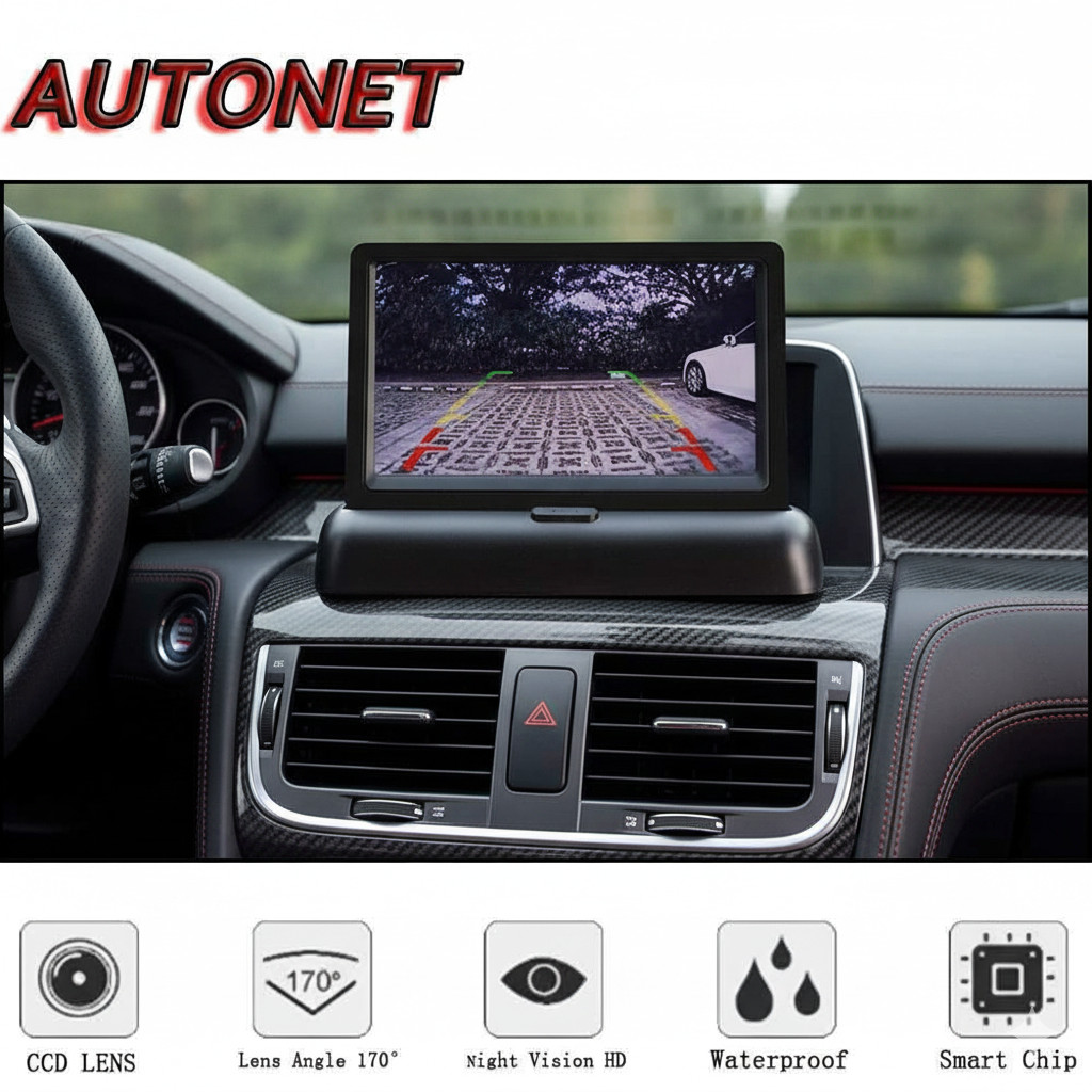 Jual COD Layar Monitor LCD Model Lipat Untuk Kamera Parkir Mundur Mobil ...