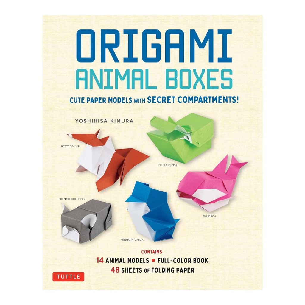 Jual Origami Animal Boxes Kit: Cute Paper Models with Secret ...
